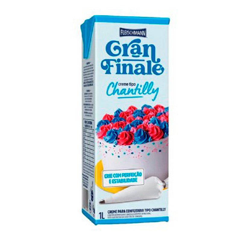 Creme Chantilly - Gran Finale - Fleischmann - 1L - Rizzo - Rizzo Embalagens