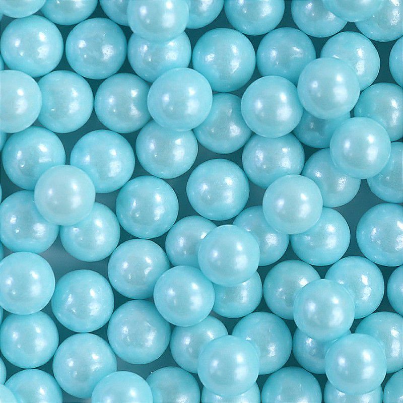 Confeito Sugar Beads Perolizado Azul Claro - 6mm - 1 unidade - Cromus ...