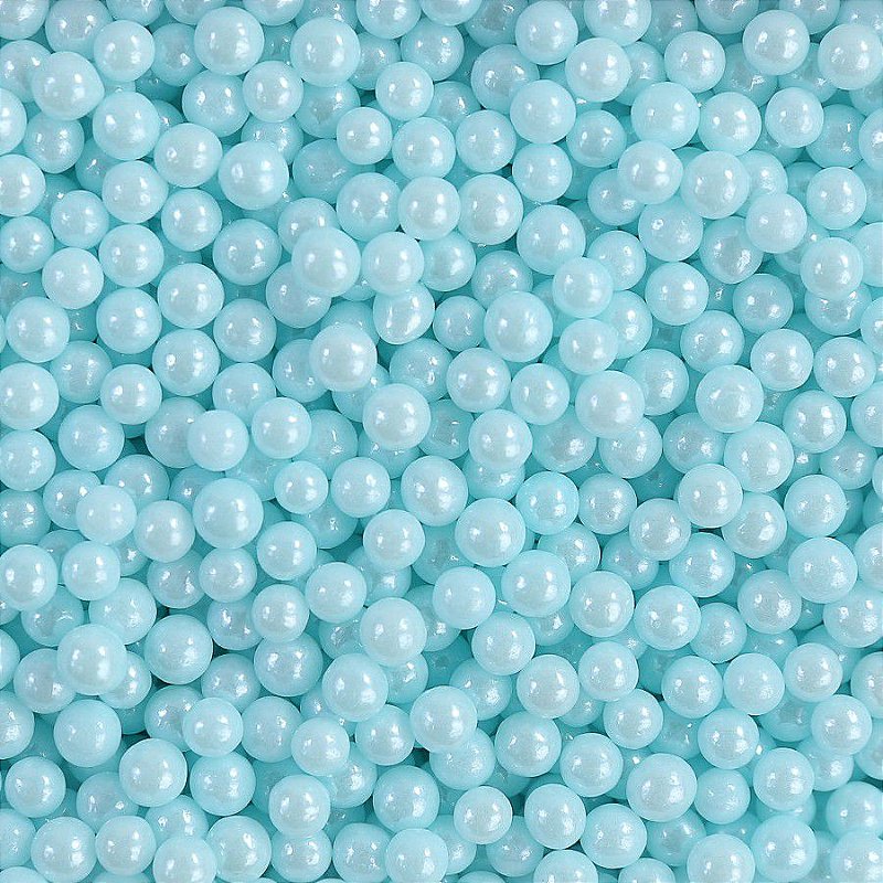 Confeito Sugar Beads Perolizado Azul Claro - 4mm - 1 unidade - Cromus ...
