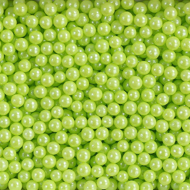 Confeito Sugar Beads Perolizado Verde - 4mm - 1 unidade - Cromus Linha ...