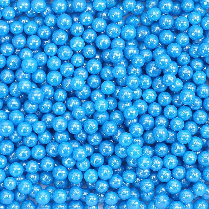 Confeito Sugar Beads Azul Escuro Perolizado - 4mm - 1 unidade - Cromus ...