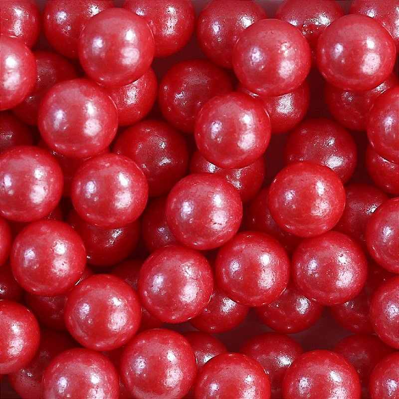 Confeito Sugar Beads Perolizado Vermelho - 6mm - Cromus Linha ...