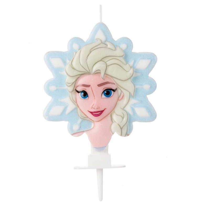 Vela Frozen - Elsa - 1 unidade - Rizzo - Rizzo Embalagens