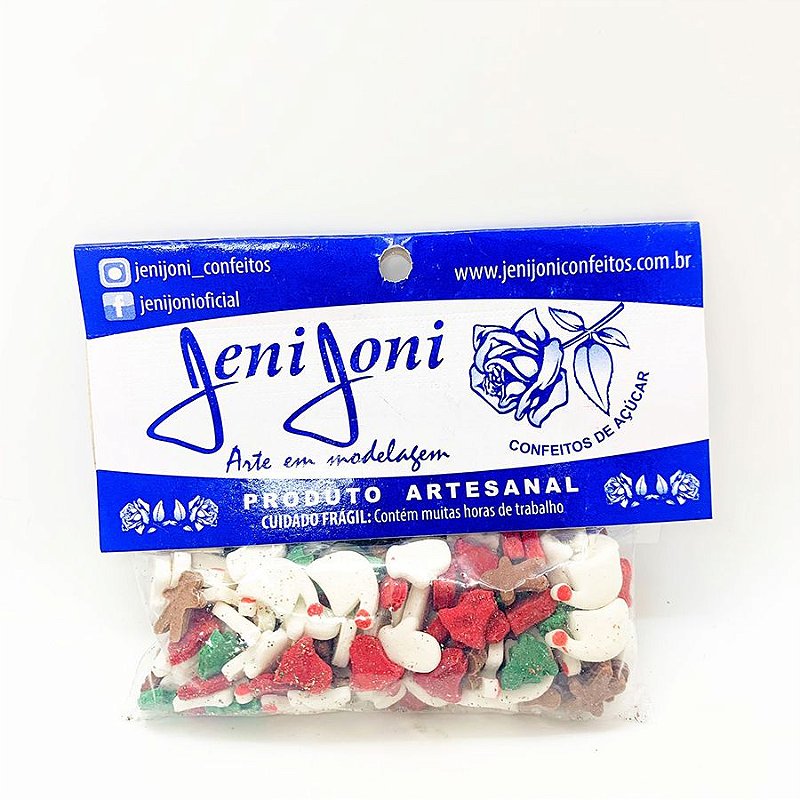 Confeito de Açúcar Peças de Natal - 1 unidade - Jeni Joni - Rizzo ...