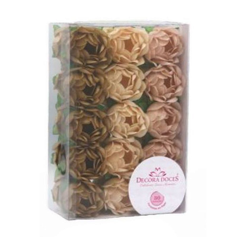 Forminha para Doces Finos - Bela Trio Cappuccino - 30 unidades - Decora ...