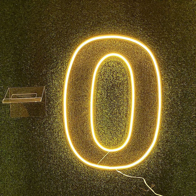 Painel Led Neon - Nº 0 - 1 unidade - Rizzo - Rizzo Embalagens