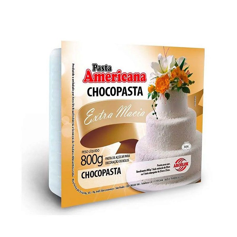 Pasta chocopasta 800g - 1 unidade - Arcolor - Rizzo - Rizzo Embalagens