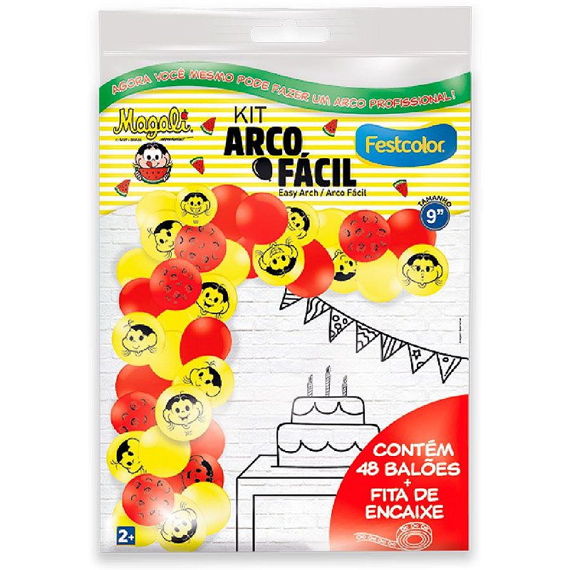 Kit Arco Fácil - Magali - 1 unidade - Festcolor - Rizzo - Rizzo Embalagens