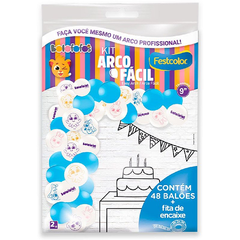 Kit Arco Fácil - Bolofofos - 1 unidade - Festcolor - Rizzo - Rizzo ...