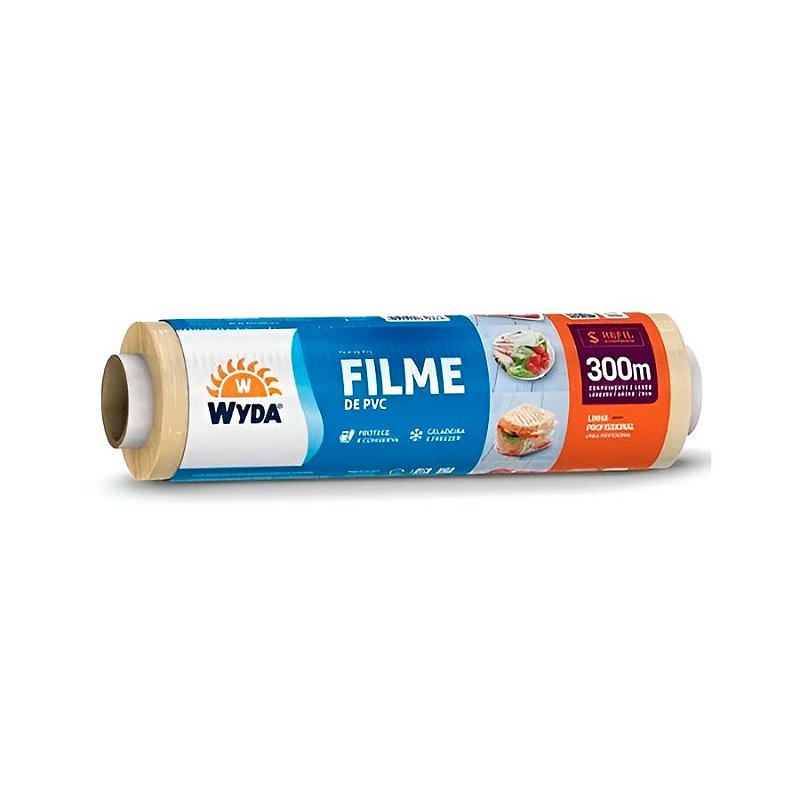 Filme de PVC Refil - 300m x 28cm - 1 unidade - Wyda - Rizzo - Rizzo ...