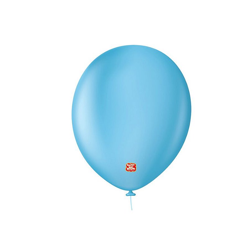 Balão Profissional Premium Uniq 9''23cm - Azul Light - 25 unidades ...