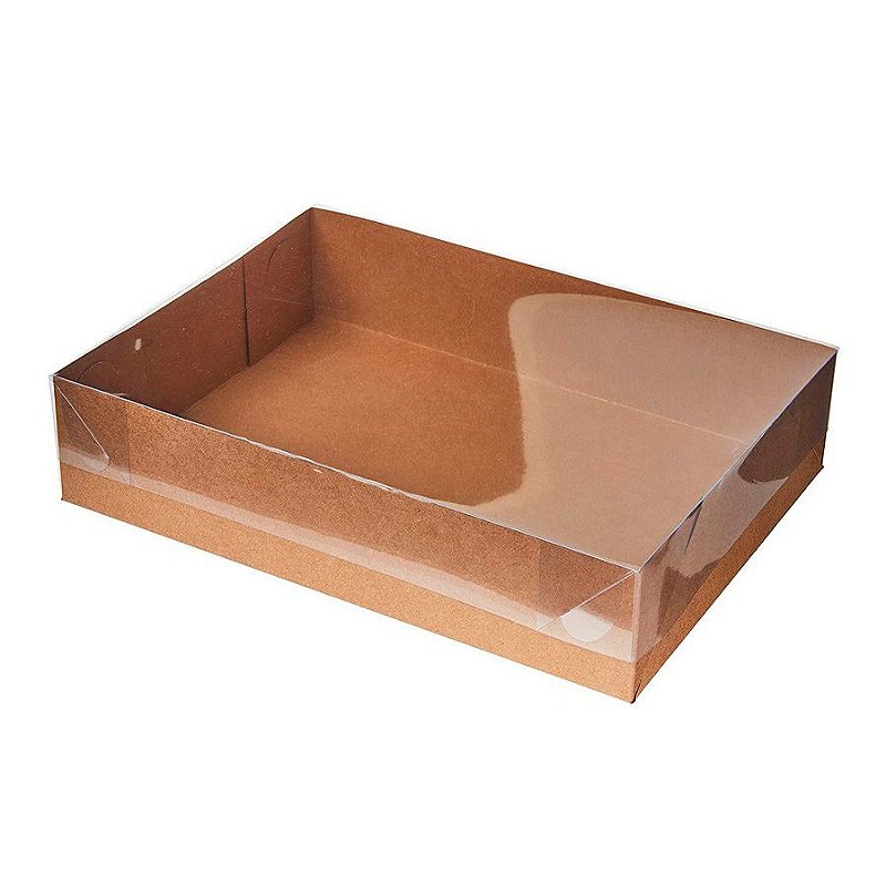 Caixa Transparente de Acetato Kraft - Ref.62 - 25x15x5cm - 20 unidades ...