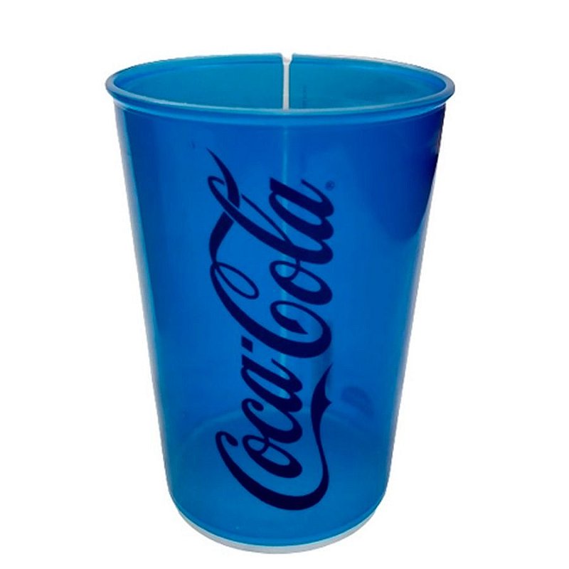 Copo de Plástico Coca-Cola - Azul - 320 ml - 1 unidade - Plasútil ...