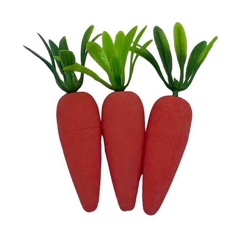 Mini Cenoura Decorativa - 6cm - 18 unidades - Rizzo - Rizzo Embalagens