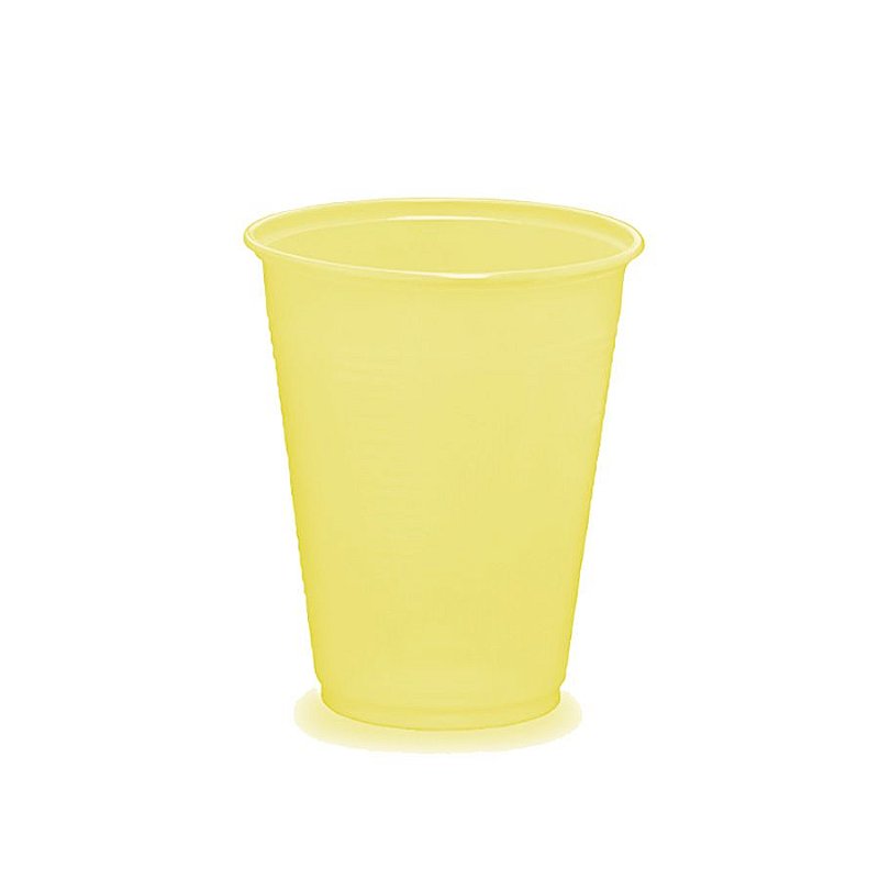 Copo Descártavel BioDegradável 200ml - Amarelo Candy - 50 unidades ...