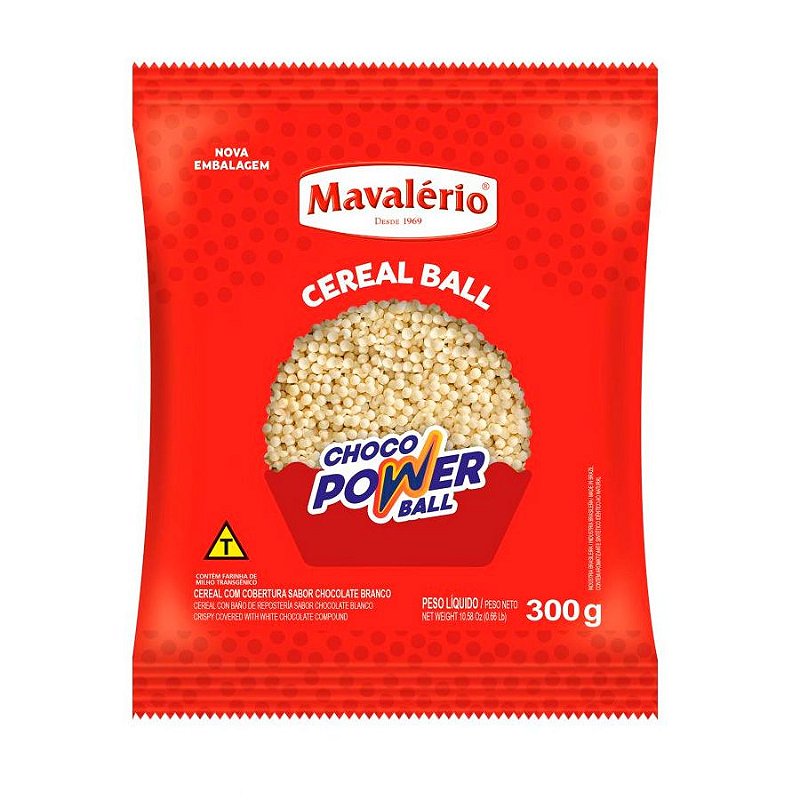 Choco Power Ball Micro Chocolate Branco 300 g Mavalério Rizzo ...