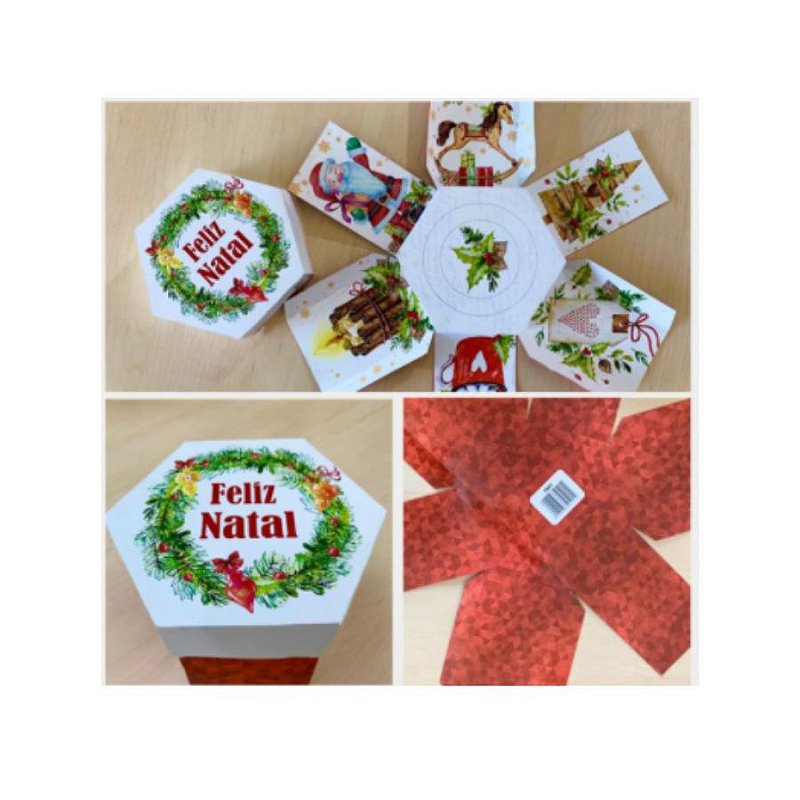 Caixa Explosão Noel Vintage Ref.1942 com 2 unid. - Erika Melkot Rizzo ...