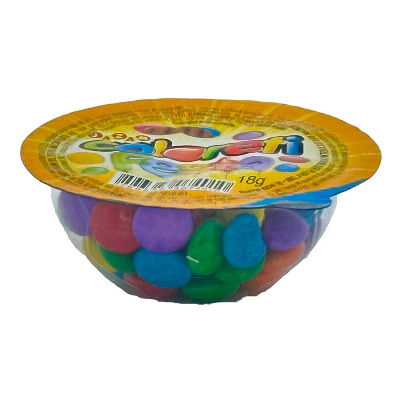Pastilhas Confeitadas Sabor Chocolate Coloreti Festa Tradicional - 18g ...