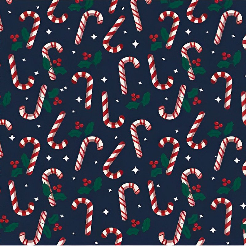 Saco para Presente Decorado Metalizado - Candy Cane - 50 unidades ...