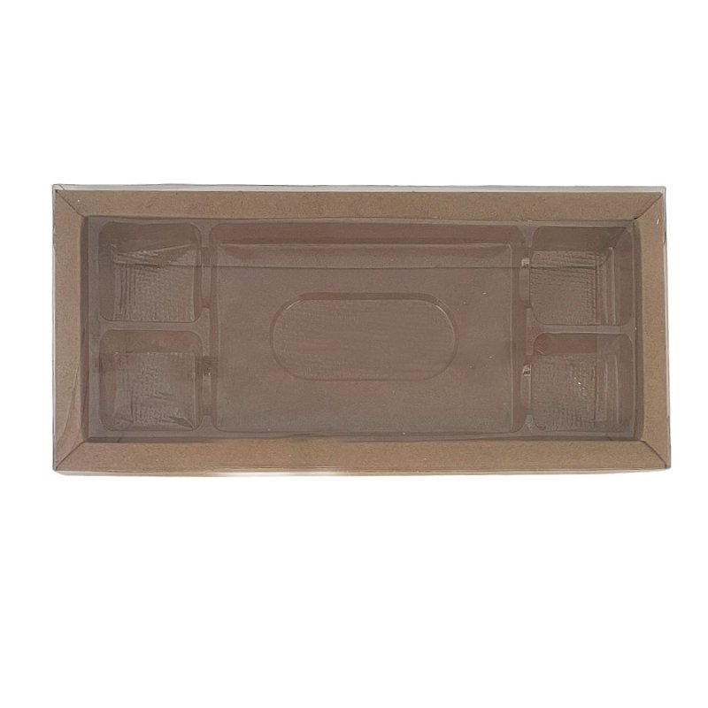 Caixa Placa e 4 Bombons - Kraft - 5 unidades - Crystal - Rizzo - Rizzo ...