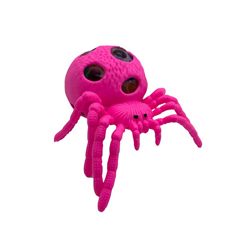 Brinquedo Cute Spider - Rosa - 1 unidade - Rizzo - Rizzo Embalagens