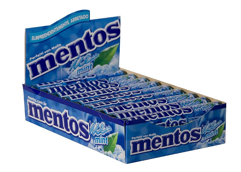 Mentos Ice Mint 37,5g Caixa com 16 unidades - Rizzo Embalagens - Rizzo ...