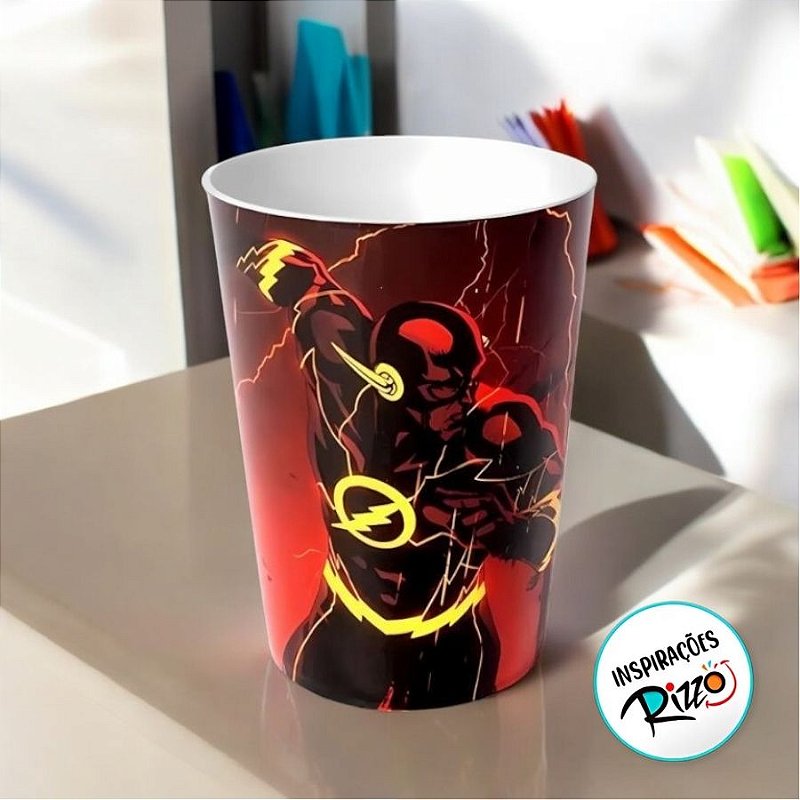 Copo Plástico The Flash - Vermelho - 320ml - 1 unidade - Plasútil ...