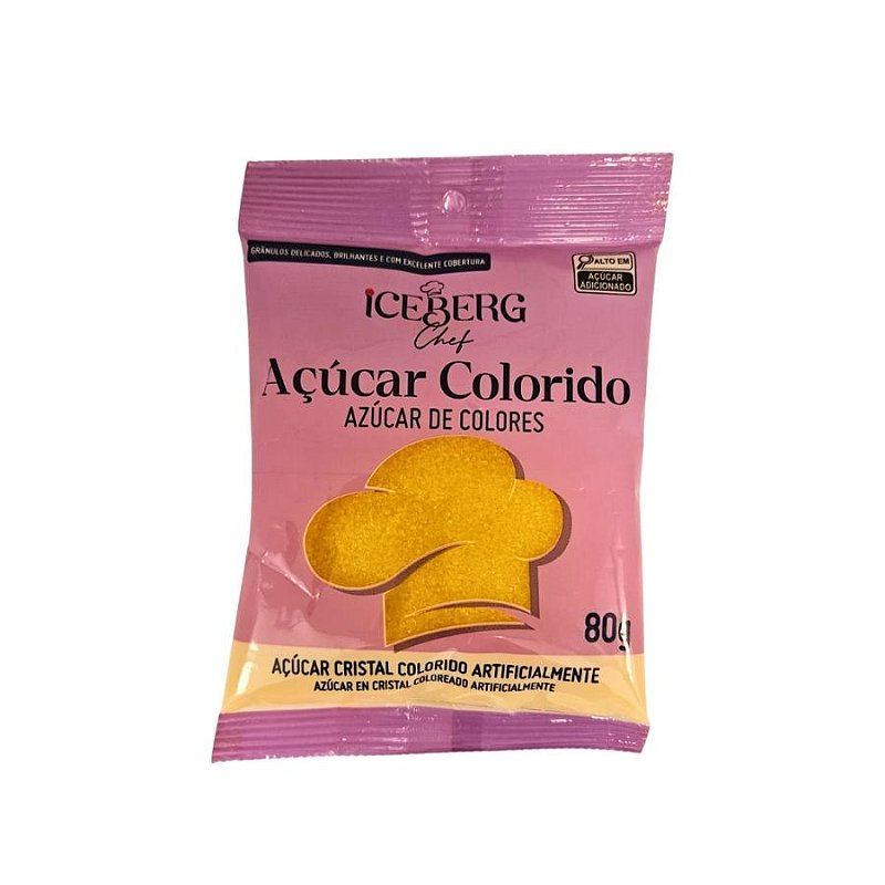 Açúcar Cristal Amarelo - 80g - 1 unidade - Iceberg - Rizzo - Rizzo ...