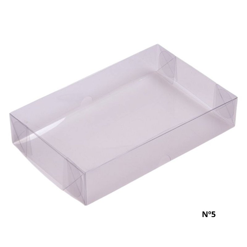 Caixa Transparente De Acetato Retangular Nº5 - 25x16x4cm - 10 unidades ...