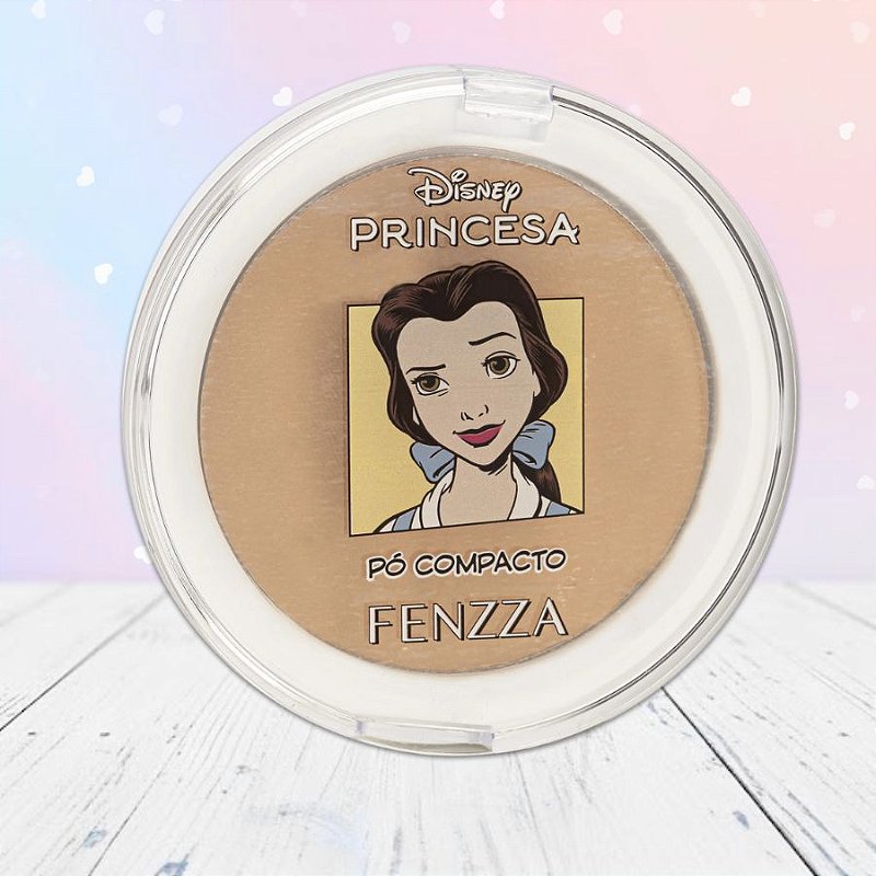 Pó Compacto - Bela - Princesas - 10g - 1 unidade - Disney Original ...