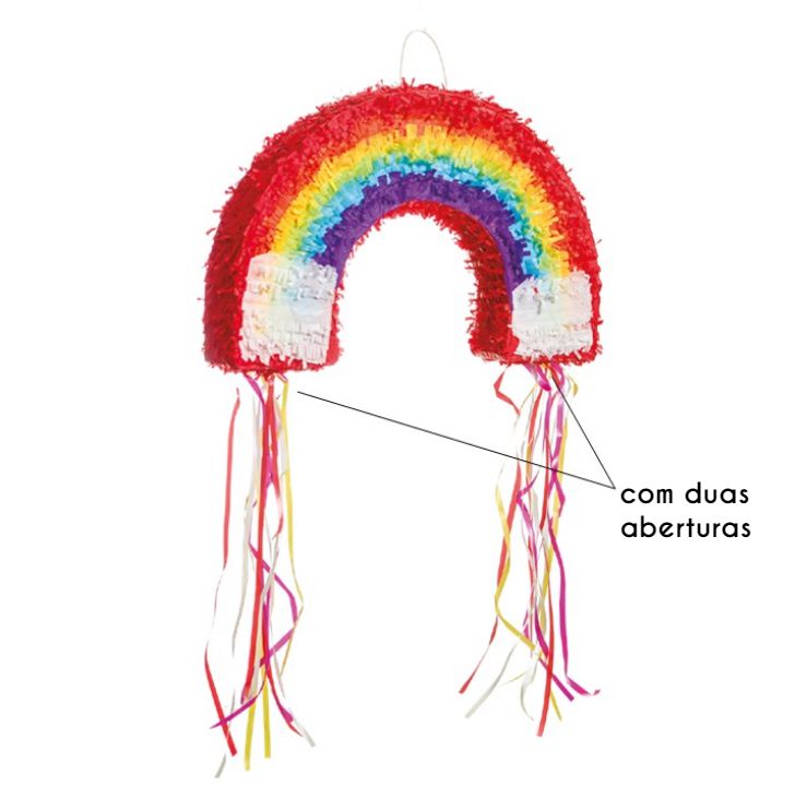 Pinhata Para Festa Infantil Formato Arco - Rizzo Embalagens