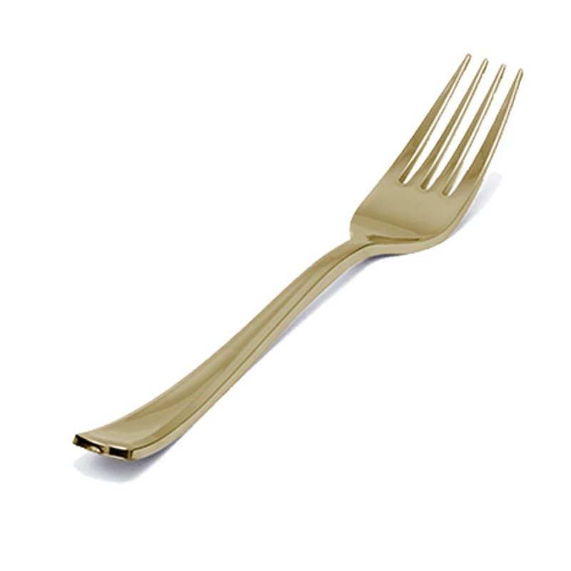 Garfo Refeição Premium Dourada - 8 un - Silver Festas - Rizzo Embalagens