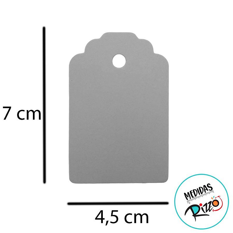 Tag Azul com Furo 10un - Rizzo - Rizzo Embalagens