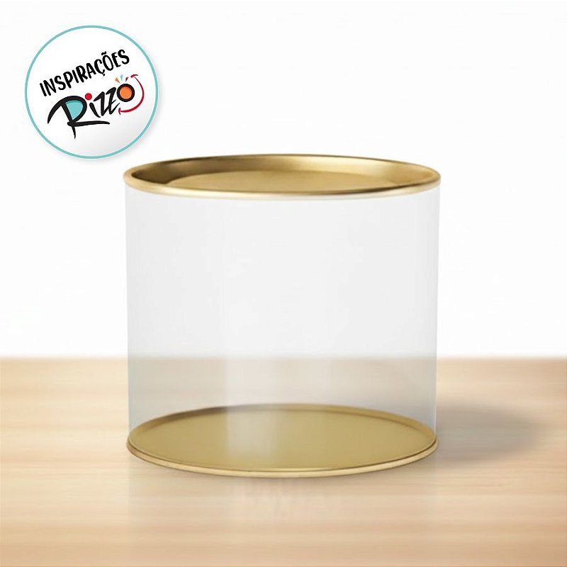 Lata Clean - Transparente - 18x16,5cm - 1 Unidade - Cromus - Rizzo ...