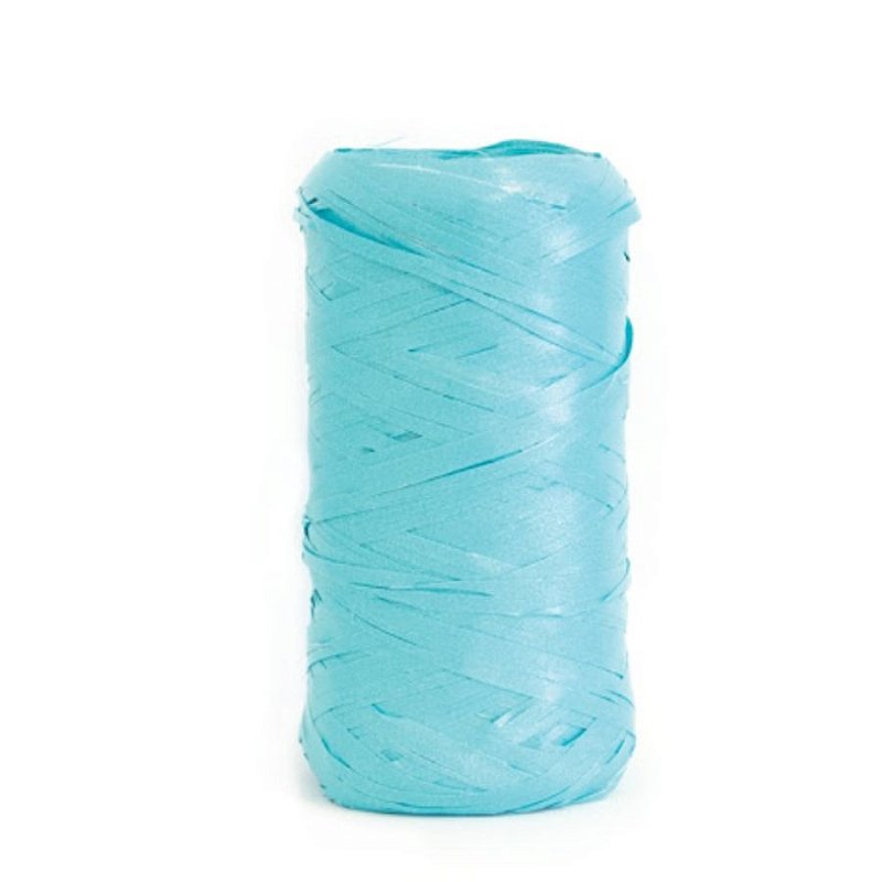 Fio de Ráfia Turquesa - 50 metros - Rizzo - Rizzo Embalagens