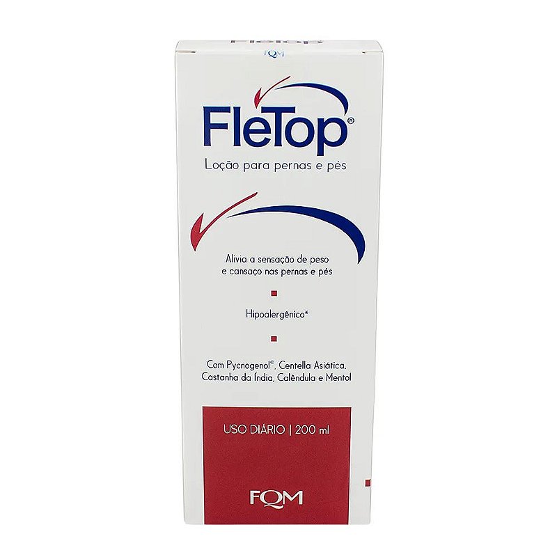 Farmoquímica Fletop Loção Para Pernas E Pes 200ml - Cosméticos ...