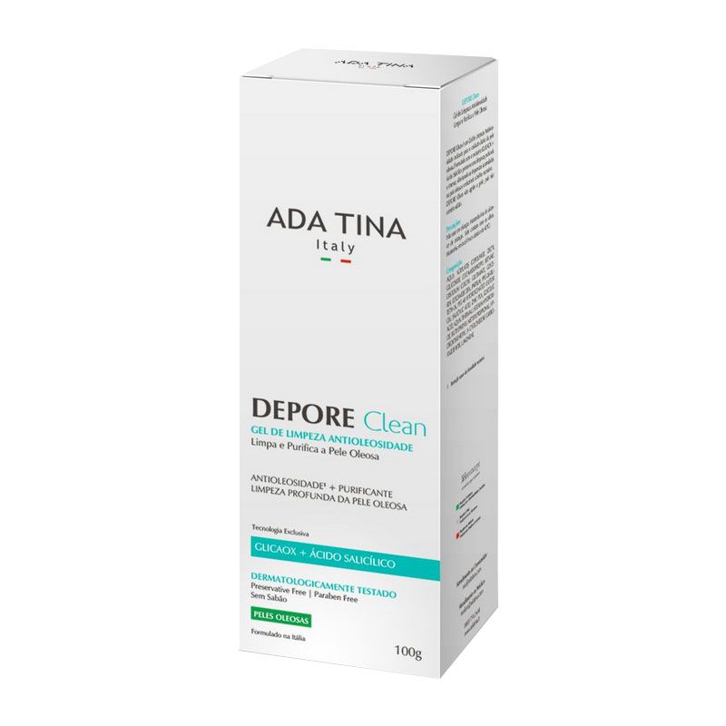 Ada Tina Depore Clean Gel de Limpeza Antioleosidade 100g - Cosméticos ...