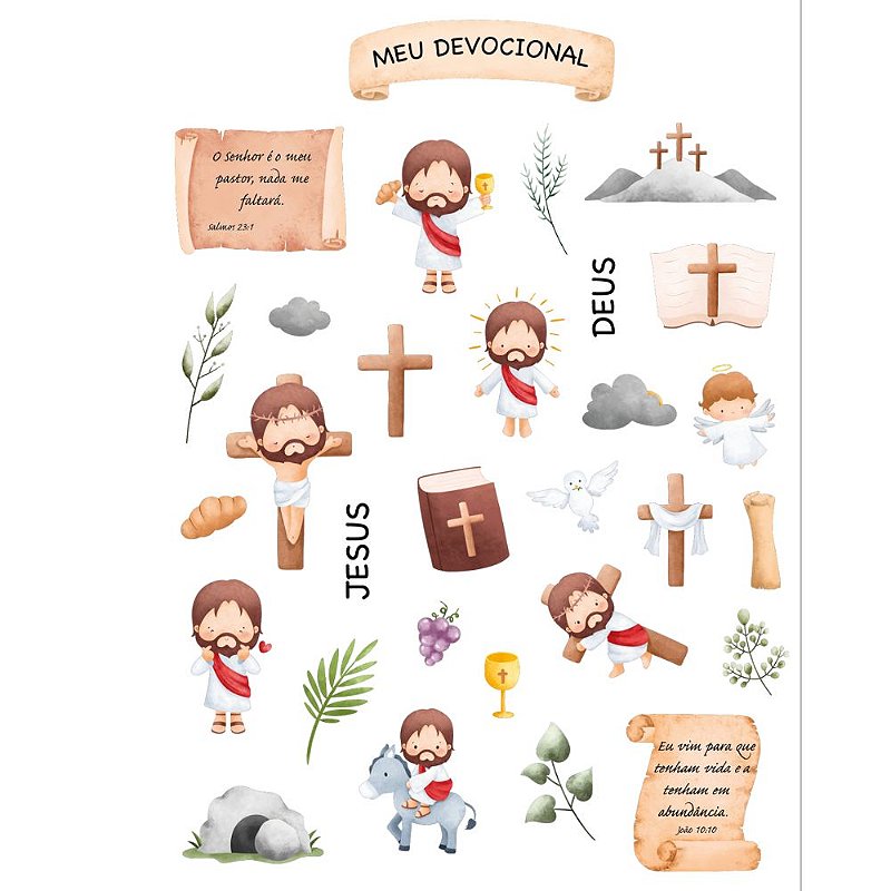 Adesivo Meu Devocional Grafitte - Papelaria Grafitte - Papelaria ...