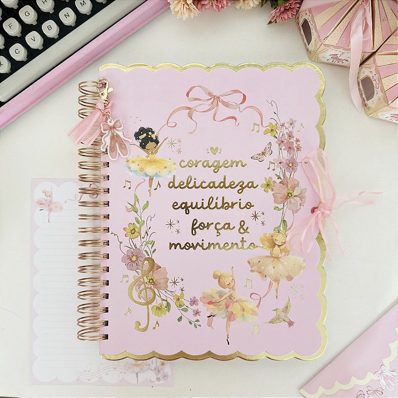 Caderno Wire-o A5 Bailarinas Rosa Buendia - Papelaria Grafitte ...