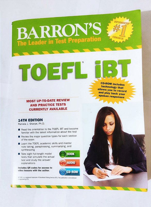 Barron s toefl ibt with audio cds and cd rom - (Inglês) - Seboterapia ...
