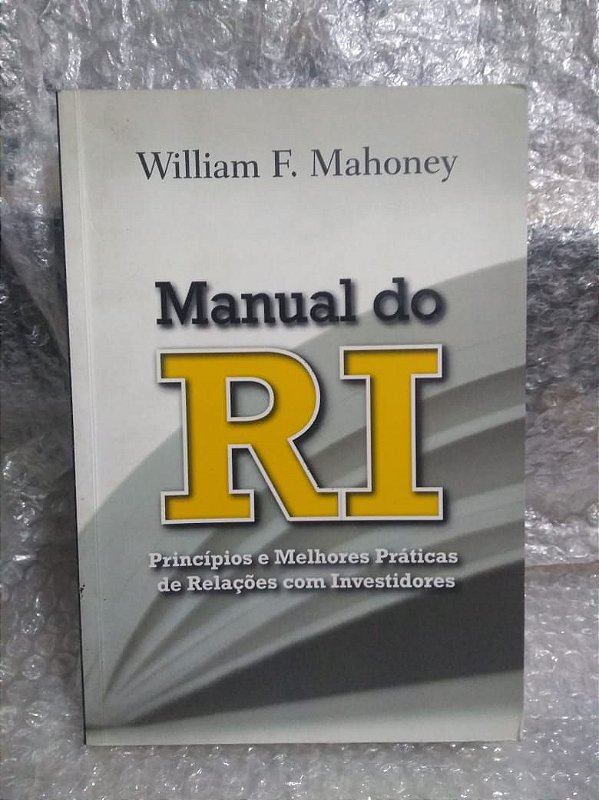 Manual do RI - William F, Mahoney - Seboterapia - Livros