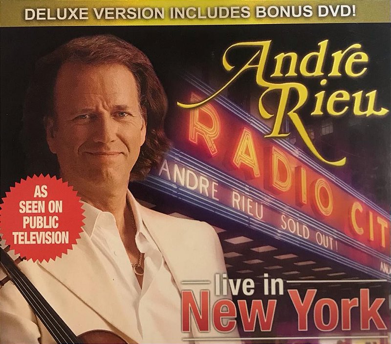 CD + DVD - André Rieu – Radio City Music Hall - Live In New York ...