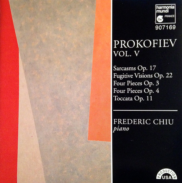 CD Prokofiev – Frederic Chiu – Works For Piano, Vol. V ( IMPORTADO - G ...