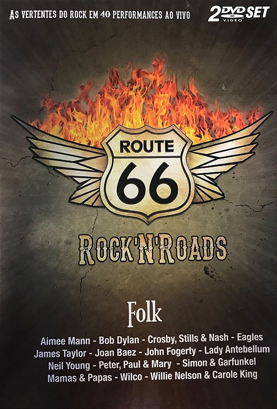 DVD - Route 66 Rock´N´Roads - Duplo (Vários artistas) - Colecionadores ...