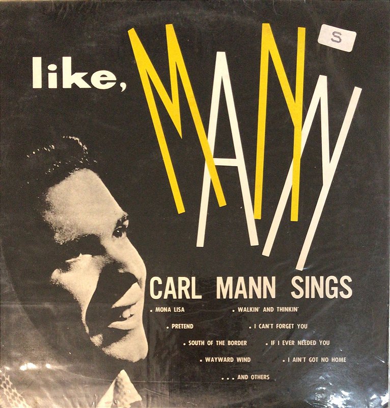 LP Carl-Mann-Like-Mann-Carl-Mann-Sings - Colecionadores Discos - vários ...