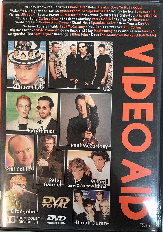 DVD - Video Aid ( Vários Artistas ) - Colecionadores Discos - vários títulos em Vinil, CD, Blu ...