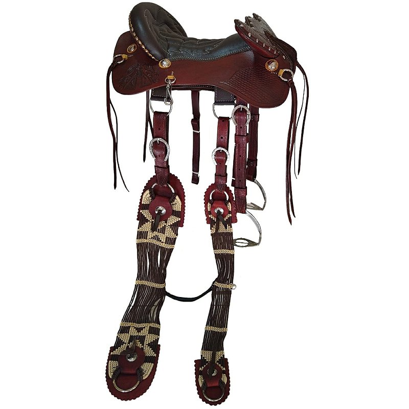 Arreio Cutuco De Cabeça Mineira C/ Armação De Madeira Luxo - Selaria ...