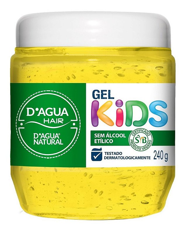Gel Fixador Kids Sem Alcool D'agua 200g D'agua Natural - FisioSmart ...