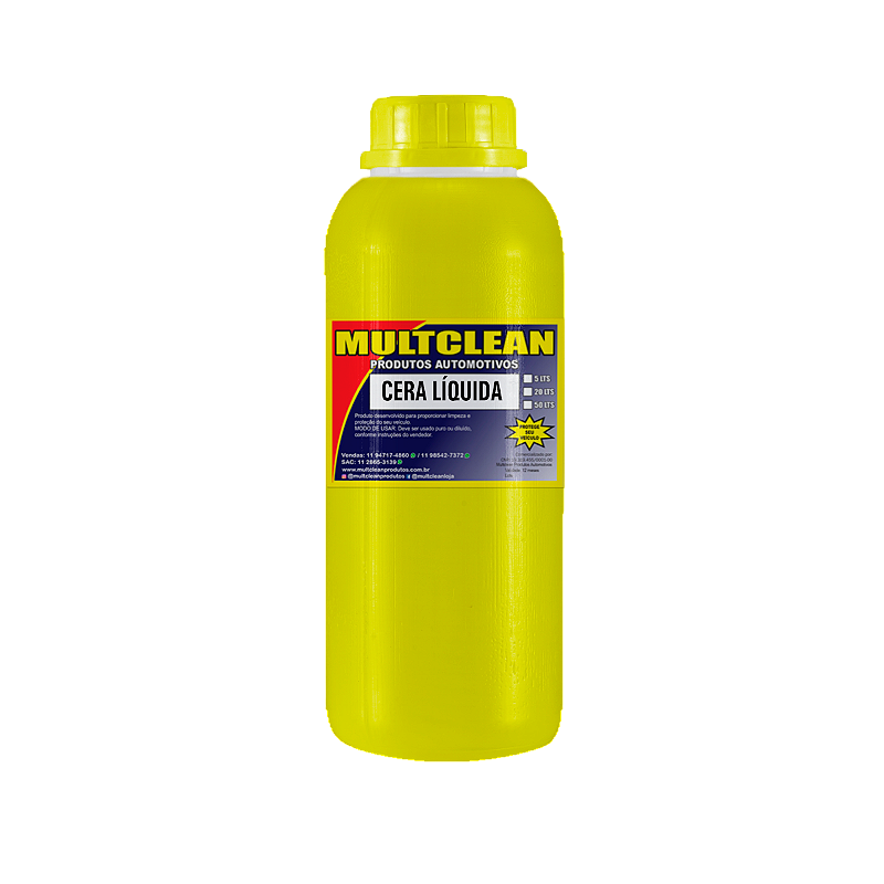 Cera Líquida Amarela | MultClean Produtos - Multclean Produtos Limpeza ...
