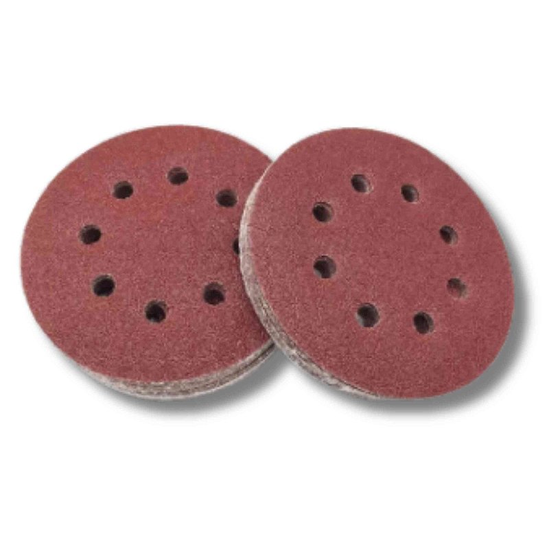 DISCO DE LIXA , GRAO 24, 125 MM, 5 PCS//MTX - COM VELCRO PERFURADO ...